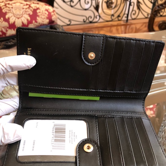 kate spade | Bags | Authentic Kate Spade Polka Dots Stacy Wallet Rare ...